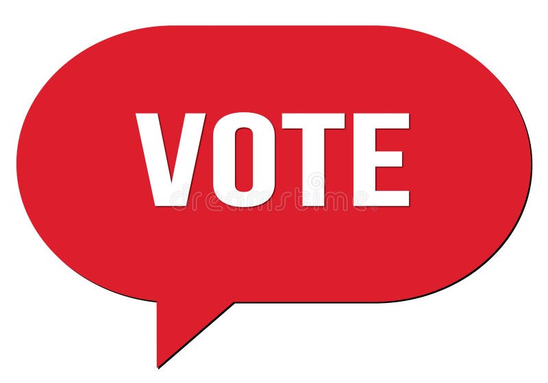 Vote Text with Check Mark and Check Box Stock Illustration ...