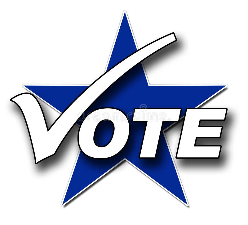 Vote, tick and star stock illustration. Illustration of choose - 4442920