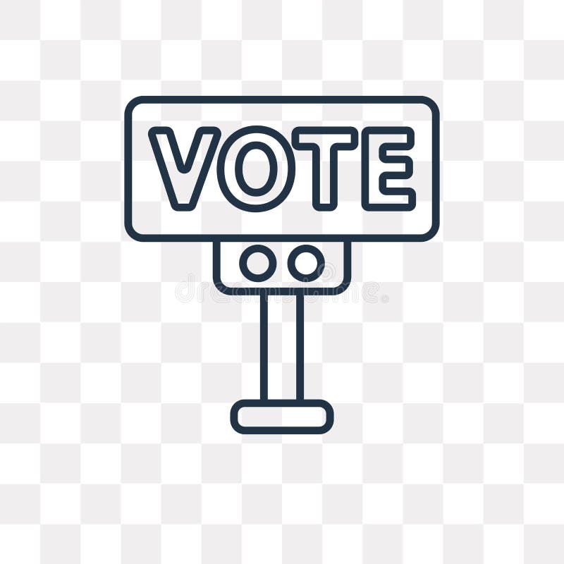Vote Vector Icon Isolated on Transparent Background, Vote Trans Stock ...