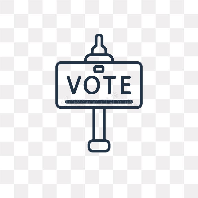 Vote Vector Icon Isolated on Transparent Background, Vote Trans Stock ...