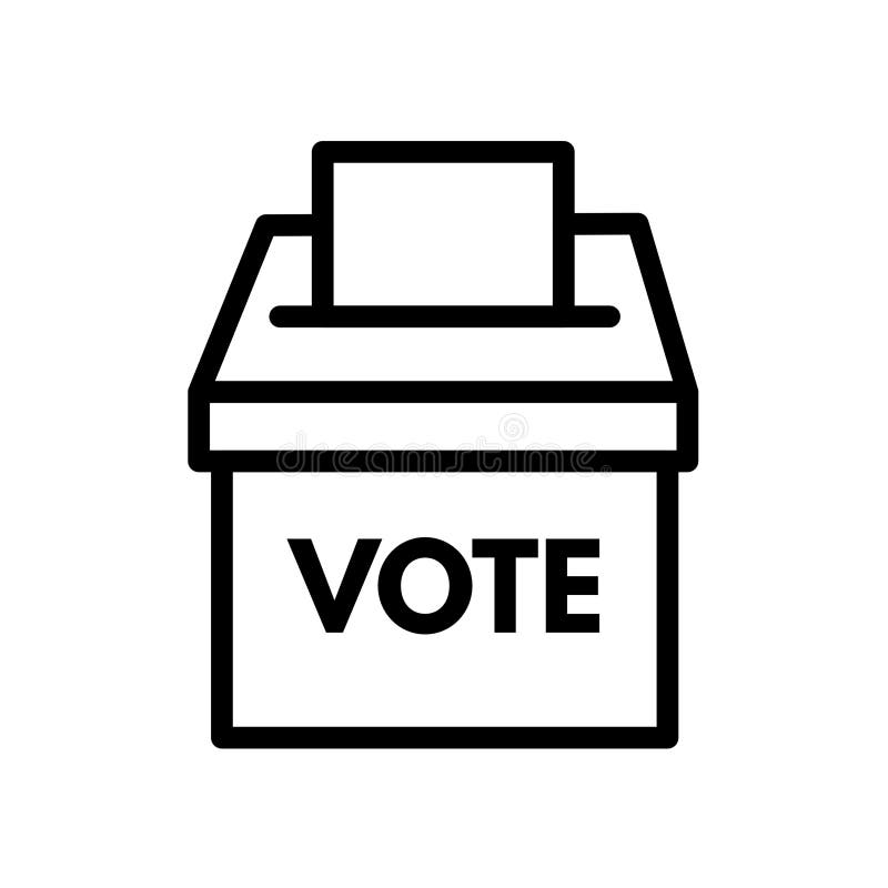 Vote Voting Box - Vector Icon Stock Vector - Illustration of isolated ...
