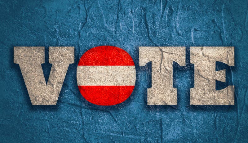 Vote Word on Concrete Textured Background. Stock Illustration ...