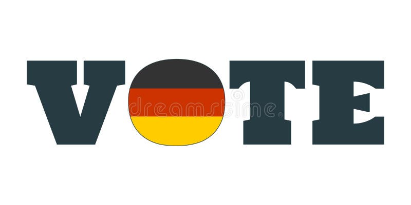 Vote In Germany, German Election Concept, 3D Rendering Stock ...