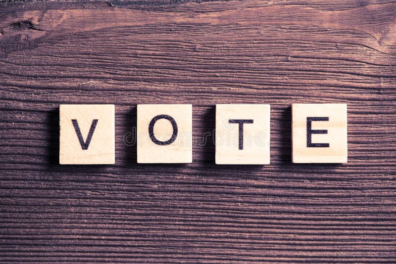 Vote word stock photo. Image of message, text, surface - 84252982
