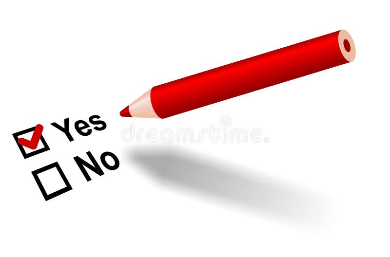 Check Marked Yes stock photo. Image of choose, decision - 30187618