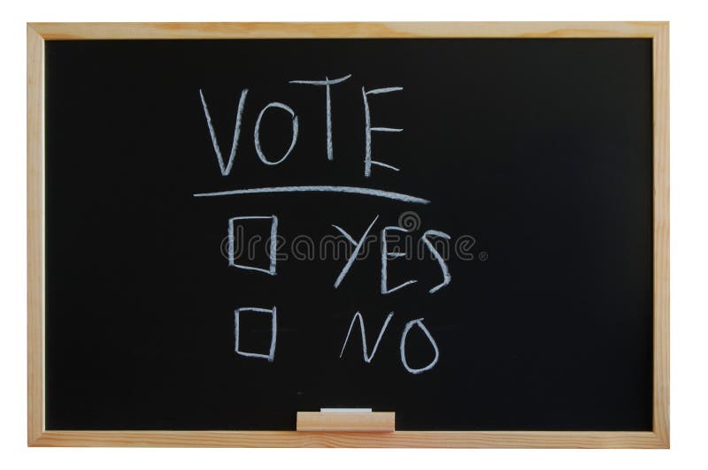 Vote yes or no stock image. Image of checkmark, handwriting - 8274033