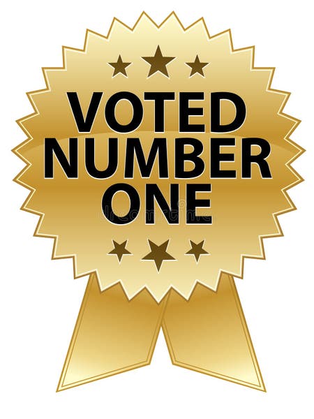 Voted Number One Seal stock vector. Illustration of peoples - 16286004