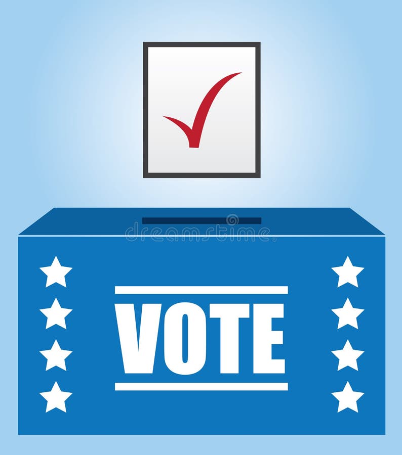 Voter Box stock vector. Illustration of choose, government - 26969299