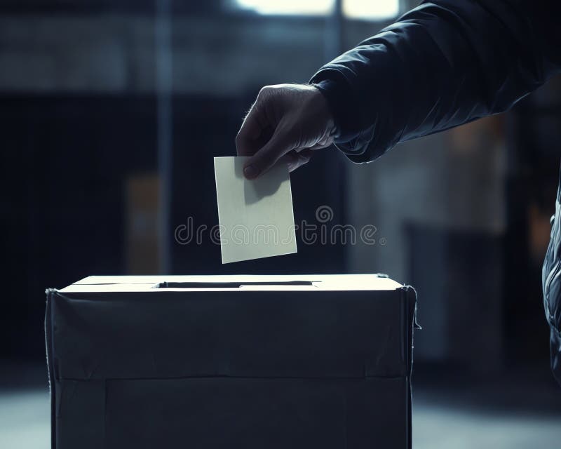 Voter Dropping Ballot into Box, Emphasizing the Significance of ...