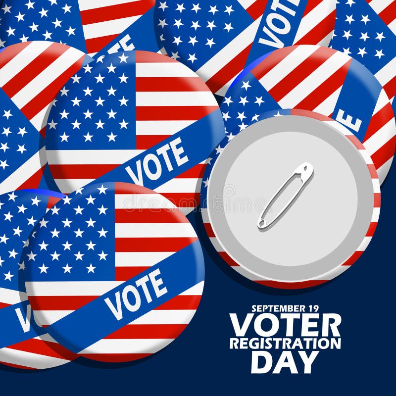 National Voter Registration Day, Design for Poster, Banner or Flyer ...