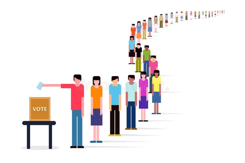 Queue Voting Stock Illustrations – 73 Queue Voting Stock Illustrations ...