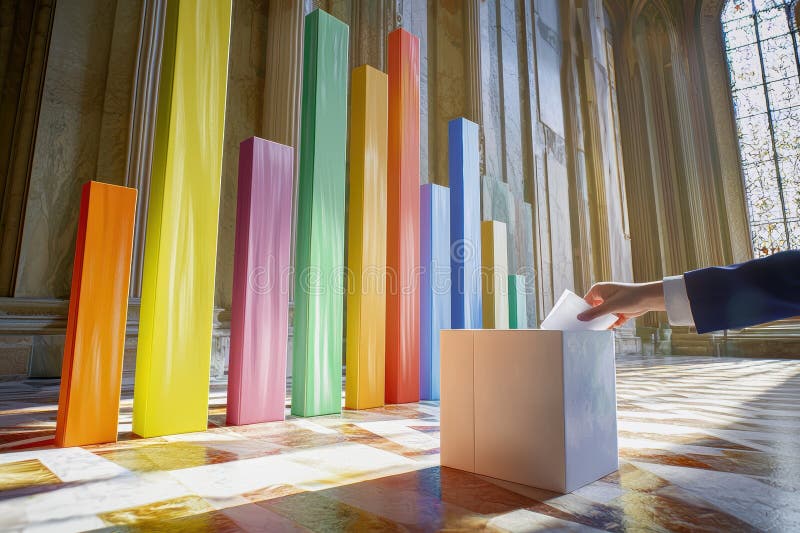 Voting and Analytics Reflecting Choices in Colorful Bars in DataDriven ...