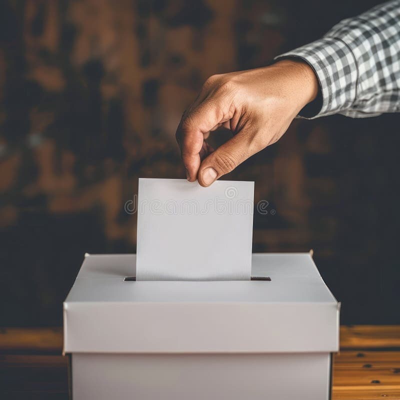A Voting Ballot or Box Democracy and Participation Stock Image - Image ...