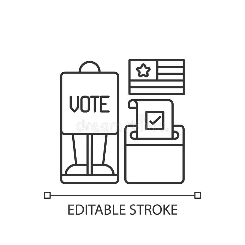 Polling Station Line Drawing Stock Illustrations – 8 Polling Station ...
