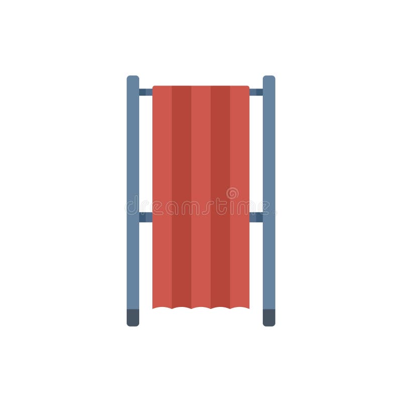 Voting Booth with Red Curtain Isolated on White Background Stock Image ...