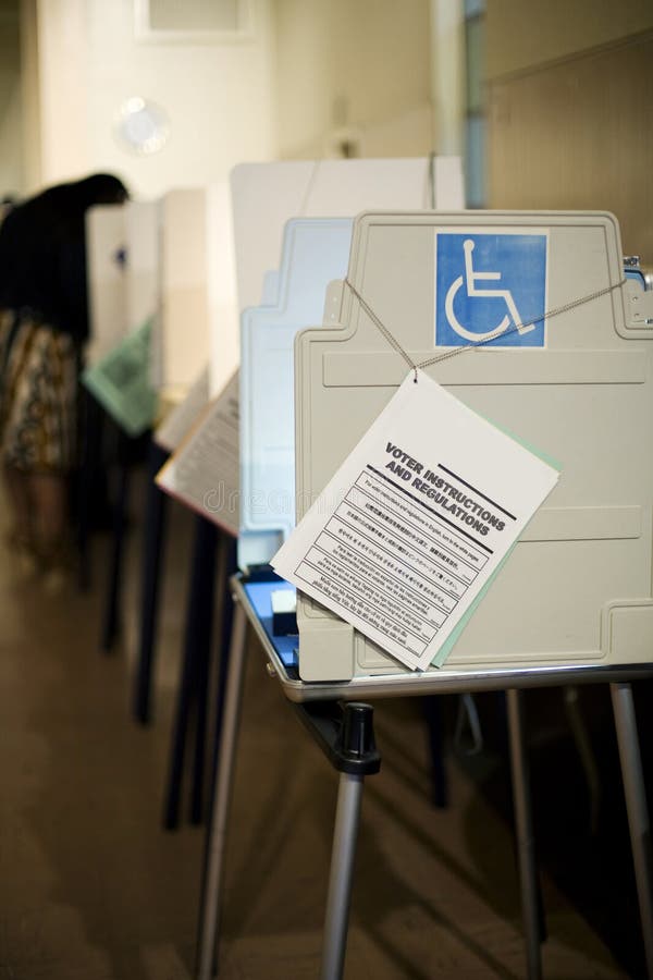 Voting Booths stock image. Image of presidential, disabled - 6968403