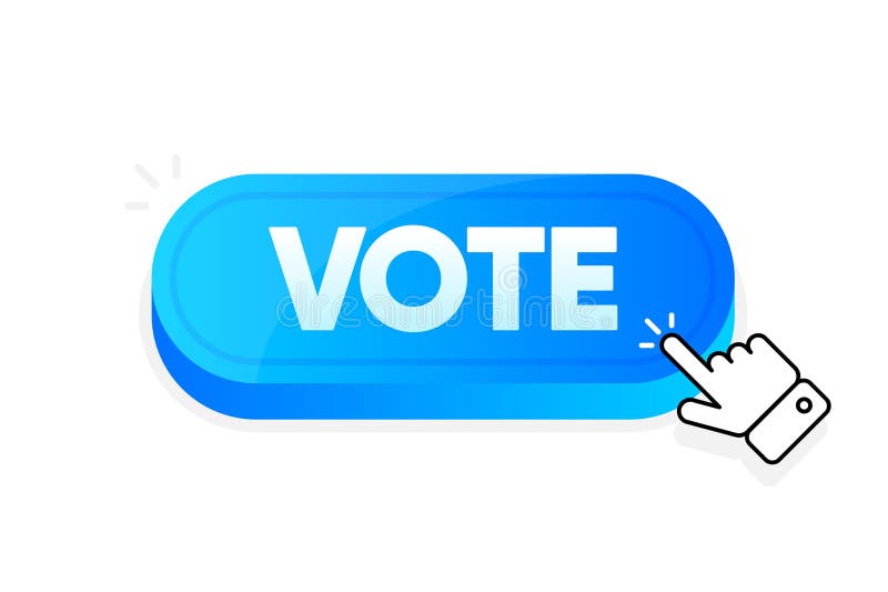 Voting Button Clicking. Election Voting Concept. Voting Online Stock ...