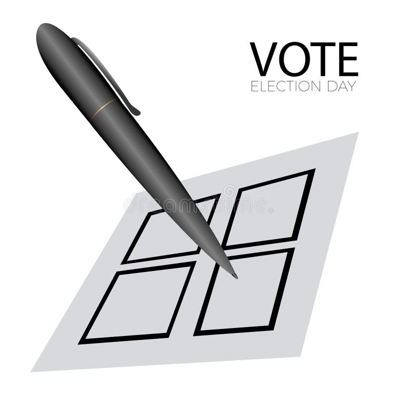 Isolated voting paddle stock vector. Illustration of registration ...