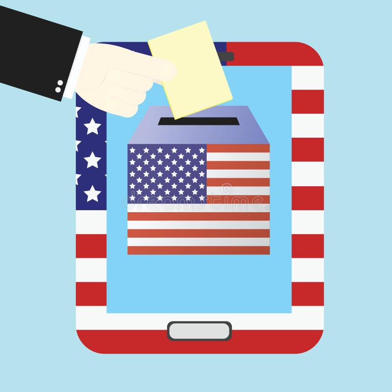 Voting Concept by Ballot Box Have Right or Wrong Stock Vector ...