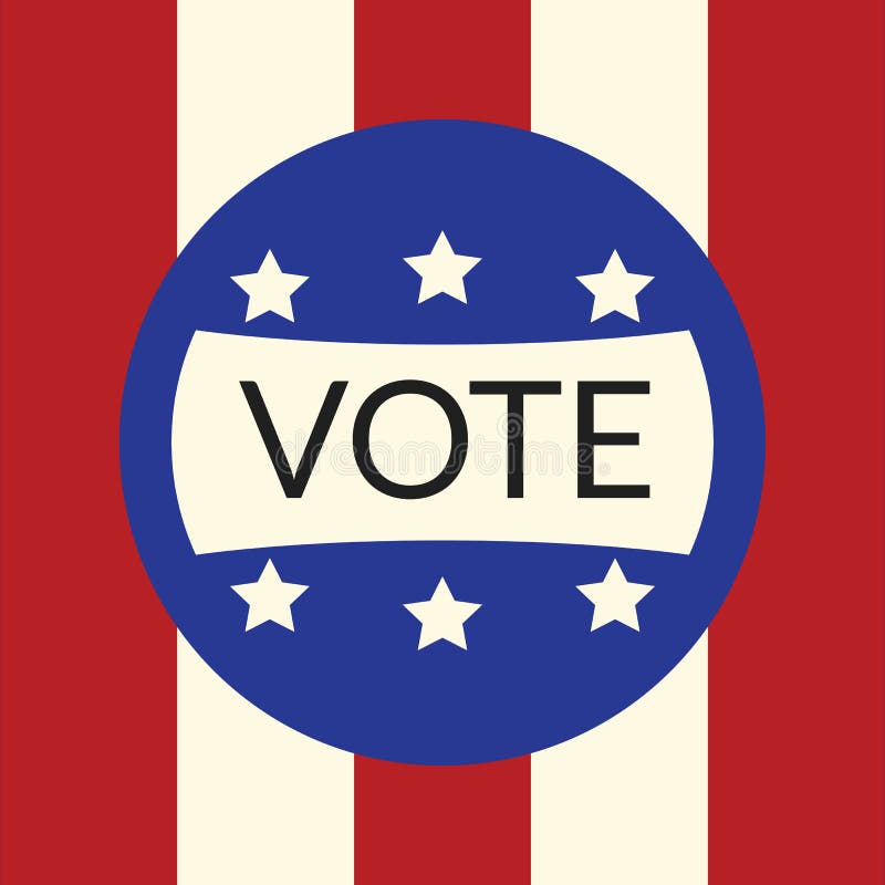 Voting Concept by Vote of Style Flag Usa Stock Vector - Illustration of ...