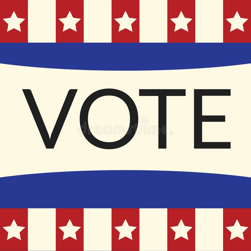 Voting Concept by Vote of Style Flag Usa Stock Vector - Illustration of ...