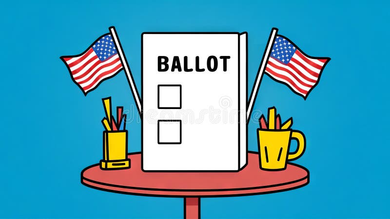Voting Day stock illustration. Illustration of copy - 313429952