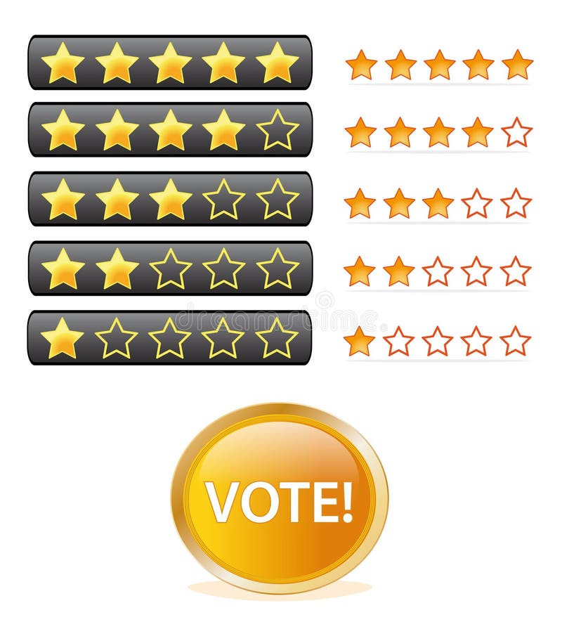 Digital Rating/voting Icons Stock Vector - Illustration of mark, choice ...