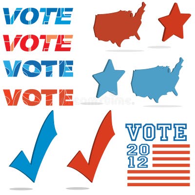 Voting elements stock vector. Illustration of parties - 23740169