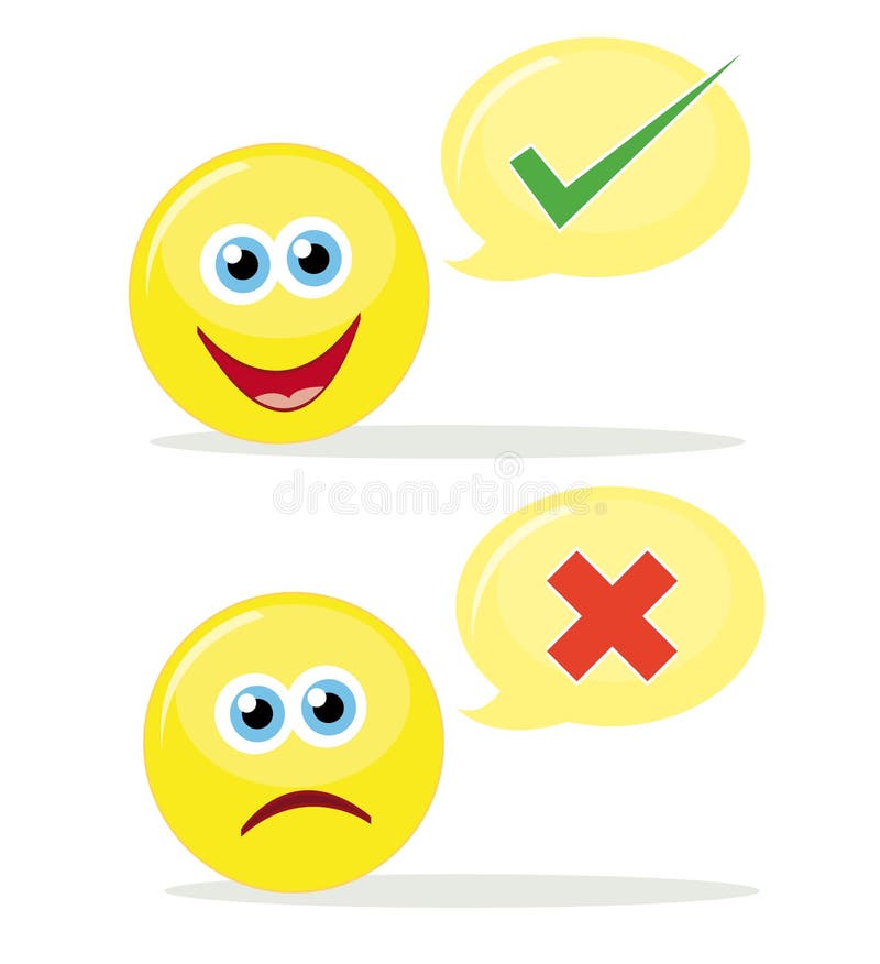 Voting emoticons stock illustration. Illustration of facial - 16364084