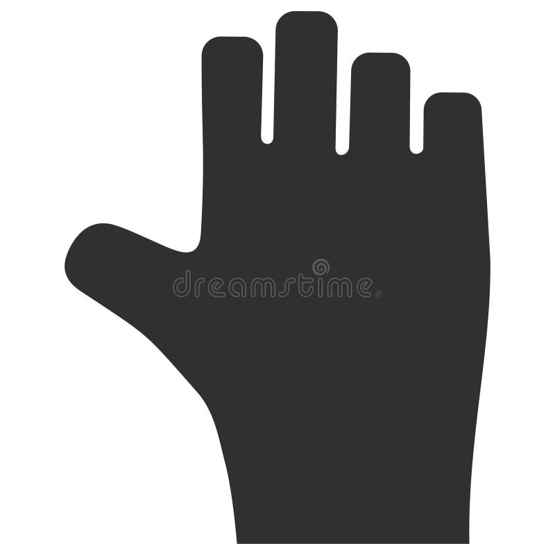Voting Hand Vector Icon Flat Illustration Stock Vector - Illustration ...