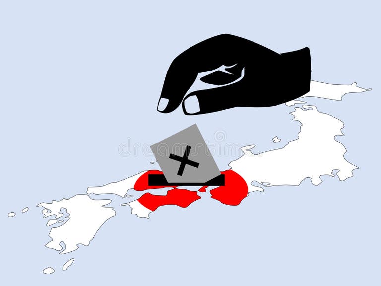 Voting Japanese election stock illustration. Illustration of choice ...