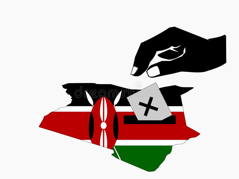 Voting in Kenyan election stock vector. Illustration of flag - 2982216