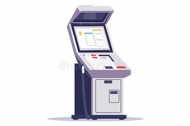 Voting Machine Isolated Illustration Stock Vector - Illustration of ...
