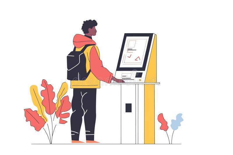 Voting Machine Isolated Illustration Stock Vector - Illustration of ...