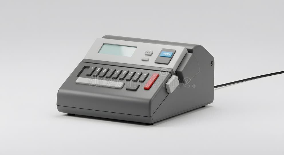 Voting Machine on White Background Stock Illustration - Illustration of ...