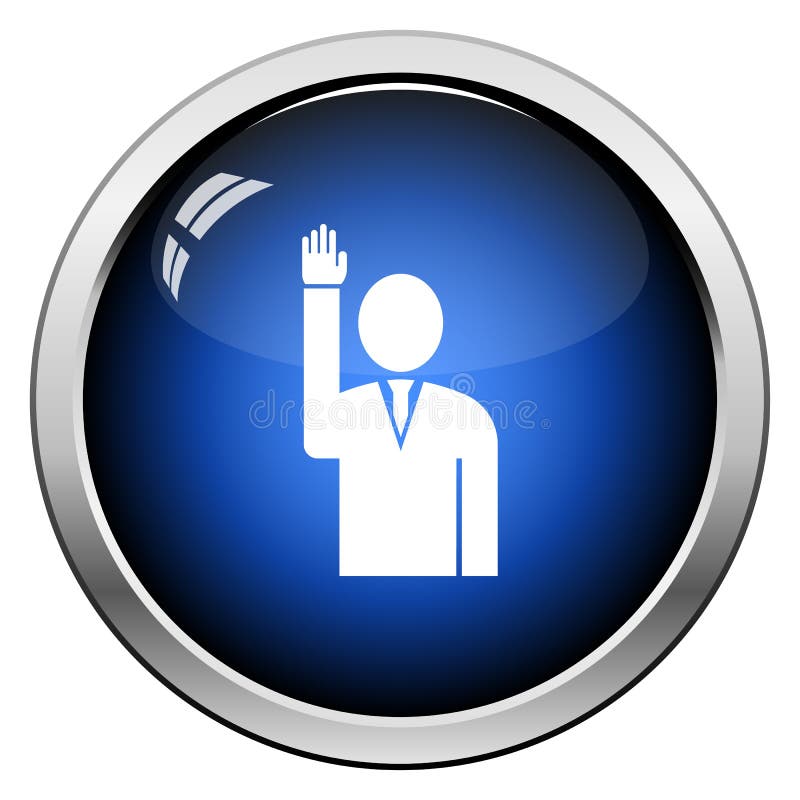 Voting Man Icon stock vector. Illustration of female - 148390064