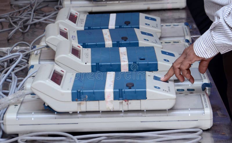 VOTING MECHINE editorial stock photo. Image of independence - 49573208