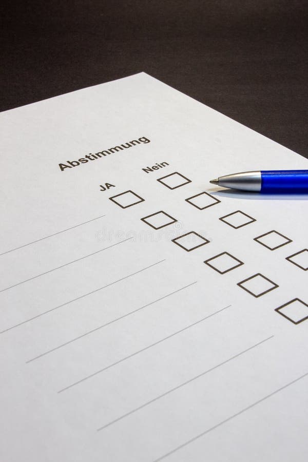 Voting-Multiple Selection Boxes Yes No Stock Photo - Image of check ...