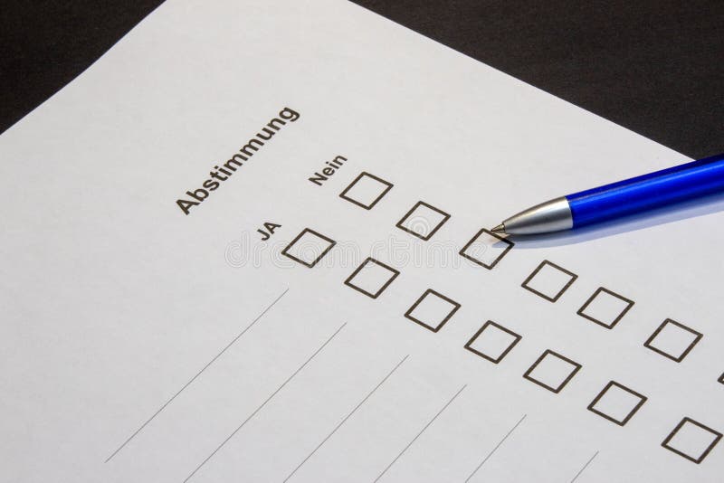 Voting-Multiple Selection Boxes Yes No Stock Illustration ...