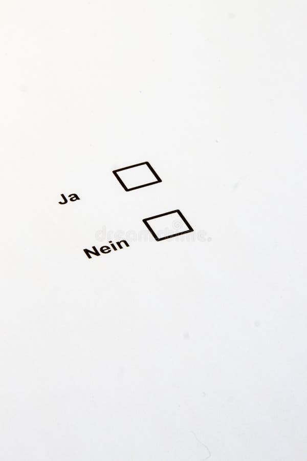 Voting-Multiple Selection Boxes Yes No Stock Image - Image of sign ...
