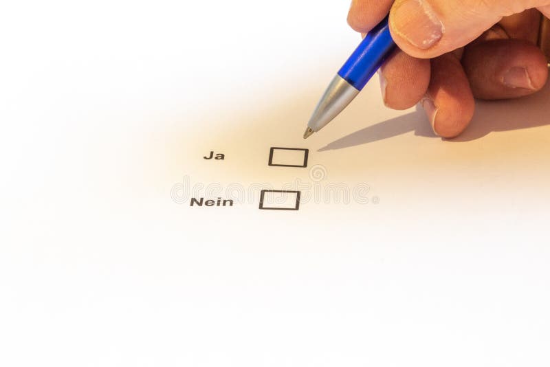 Voting-Multiple Selection Boxes Yes No Stock Illustration ...