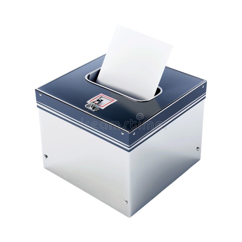 Voting Paper in a Balloting Box on Transparent Background - Ai ...