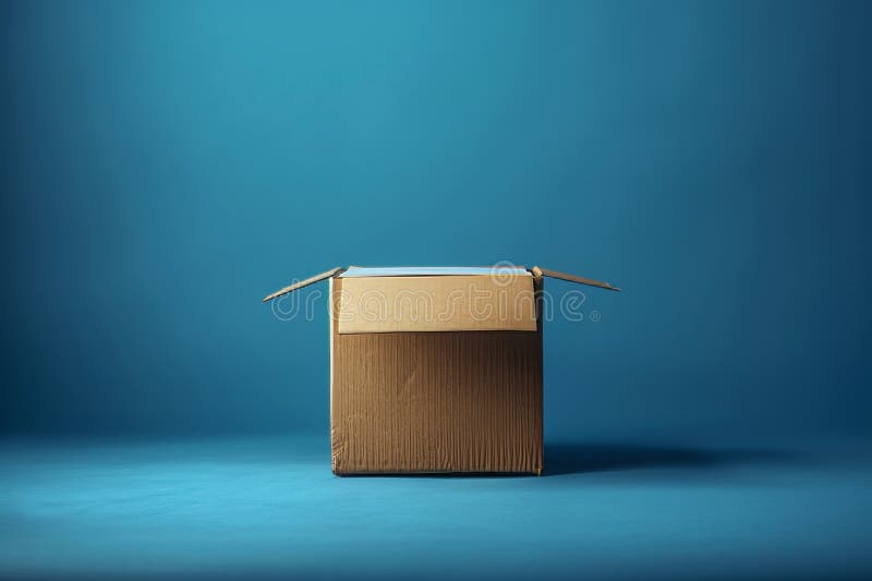 Voting Process Ballot Box and Paper on Blue Background for Election and ...