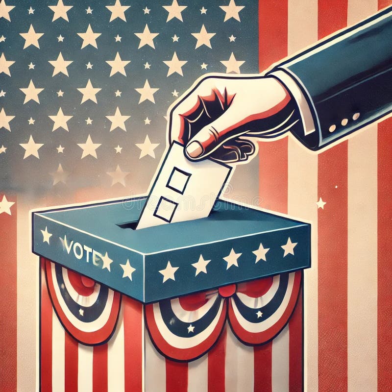Voting Process in US Elections. AI Generated Stock Photo - Image of ...