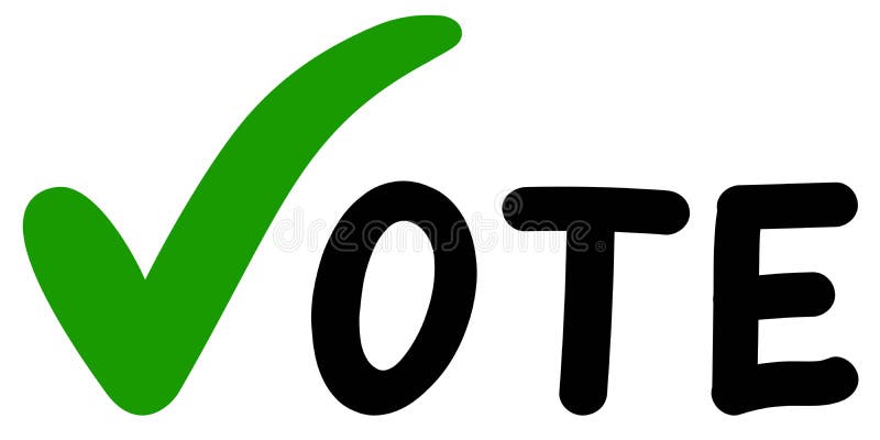 Voting Symbols Hands Design. Elections Green Check Marks Vote. Stock ...