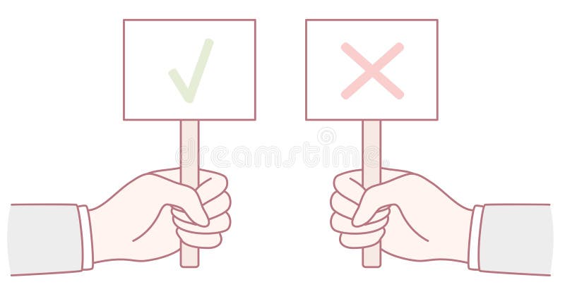 Voting Symbols Utilizing Check and Cross Signs for Effective Decision ...