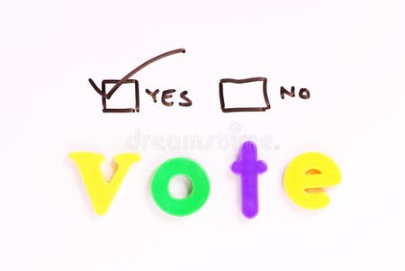 Voting Yes stock image. Image of national, poll, education - 20279397