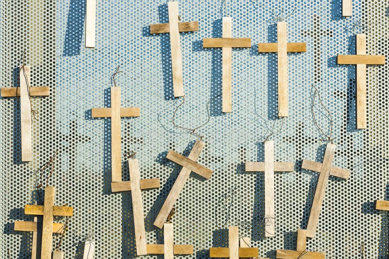 Votive Kruisen Het Symbool Van Christendom Pasen. Stock Foto - Image of ...