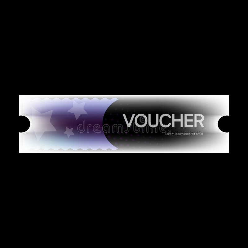 Voucher Discount Glassmorphism Style Template Design Stock ...