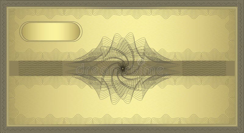 Gold Voucher (Gift Certificate, Coupon Ticket) Stock Vector ...